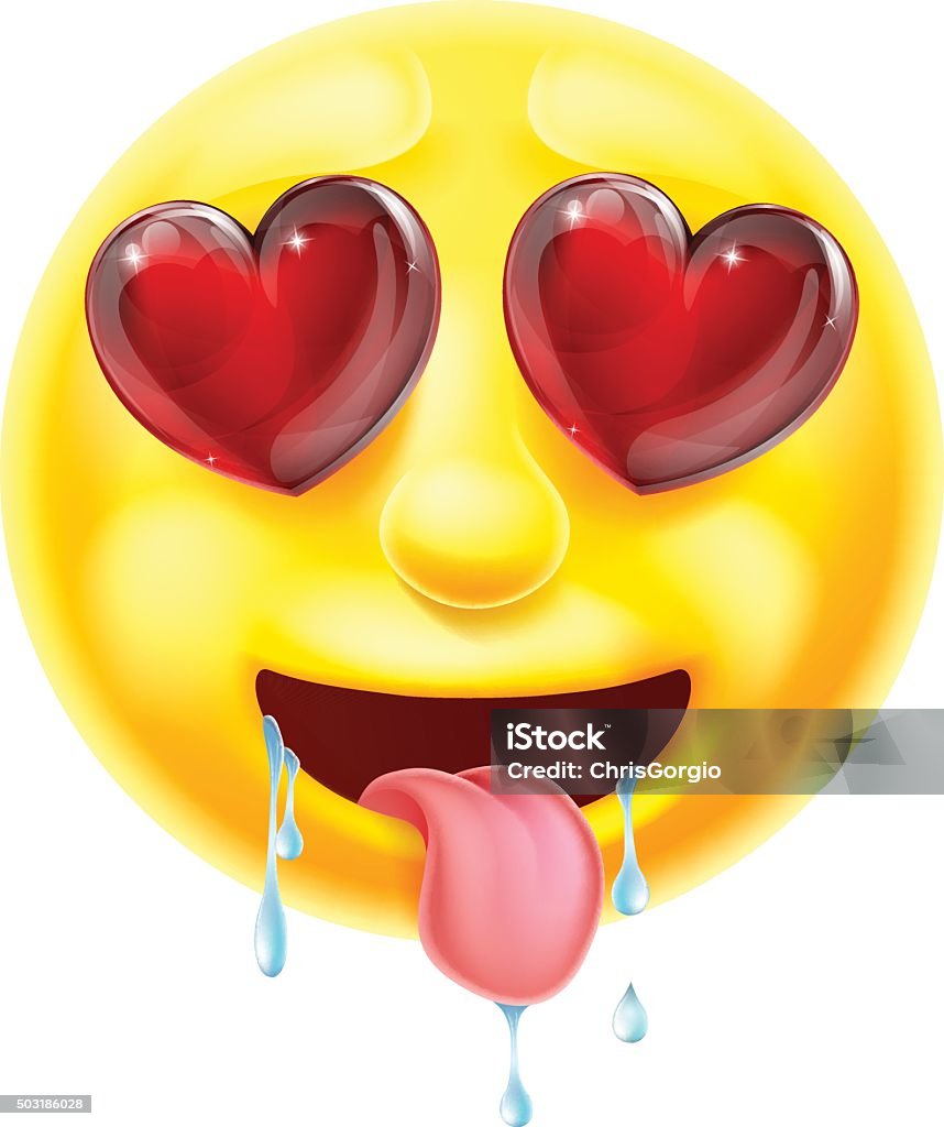 Heart Eyes Emoji Emoticon Stock Illustration Download Image Now
