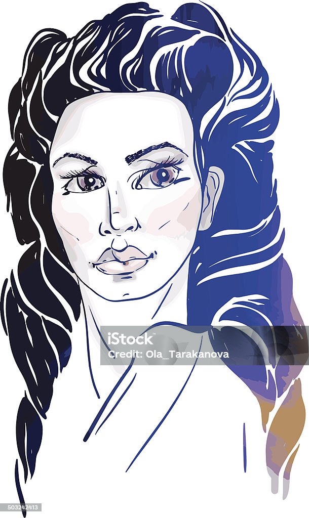 Beautiful Woman Stok Vektör Sanatı And Bilgisayar Grafiği‘nin Daha Fazla