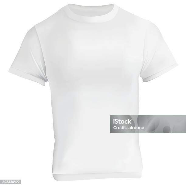 White Blank Tshirt Design Template Stok Vektör Sanatı And Adamlar‘nin