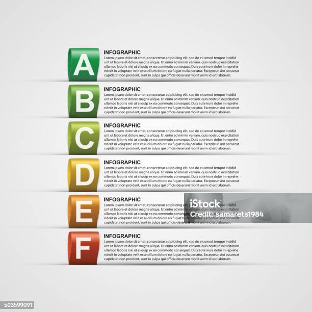 Infografis Kreatif Desain Modern Dengan Label Berwarnawarni Ilustrasi