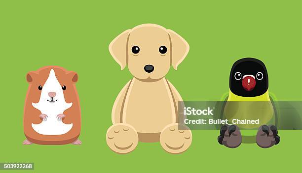 Hund Lovebird Meerschweinchen Haustierpuppe Cartoon Vektorillustration ... Hund Lovebird Meerschweinchen Haustierpuppe Cartoon Vektorillustration ...