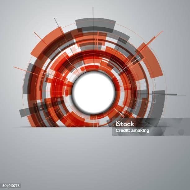 Abstract Orange Technology Circles Vector Background Stock Illustration ... Abstract Orange Technology Circles Vector Background Stock Illustration ...