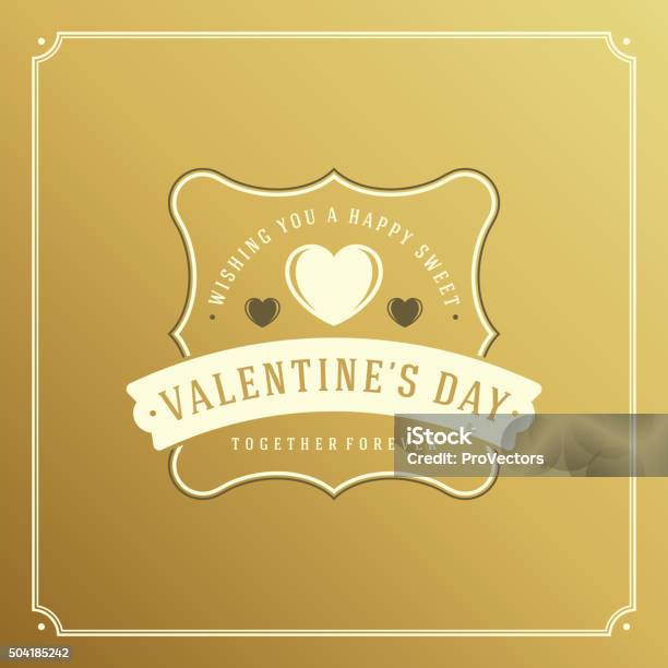Kartu Ucapan Hari Valentine Atau Ilustrasi Vektor Poster Tipografi