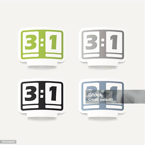 Realistic Design Element Score Board向量圖形及更多影像圖片 影像 插圖 標籤 Istock