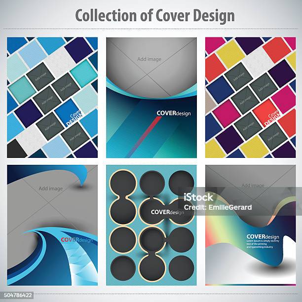 Collection Of Cover Design Vector Brochure Flyer Template Stock