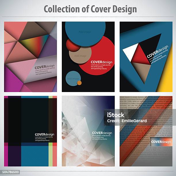Collection Of Cover Design Vector Brochure Flyer Template Stock