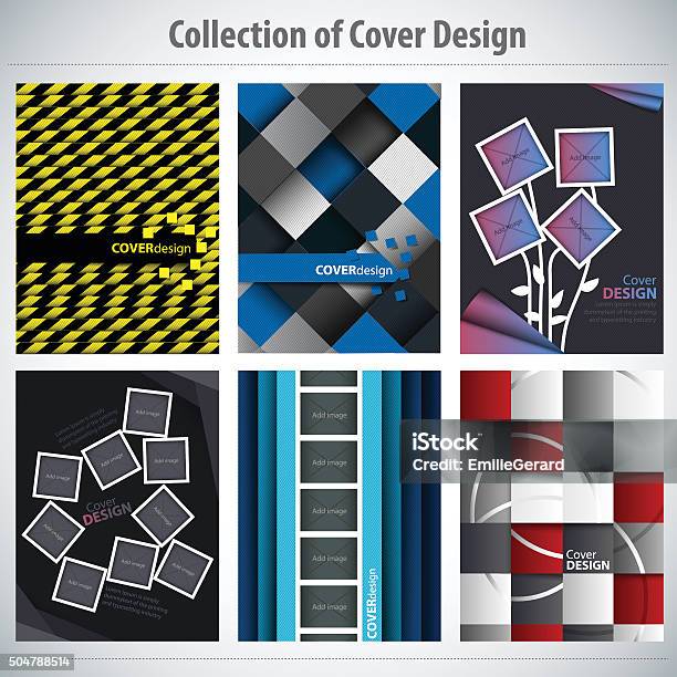 Collection Of Cover Design Vector Brochure Flyer Template Stock