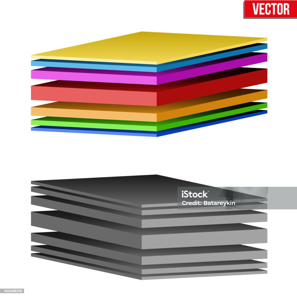 Ilustración de Técnica De Ilustración De Un Material Multicapa y más ... Ilustración de Técnica De Ilustración De Un Material Multicapa y más ...