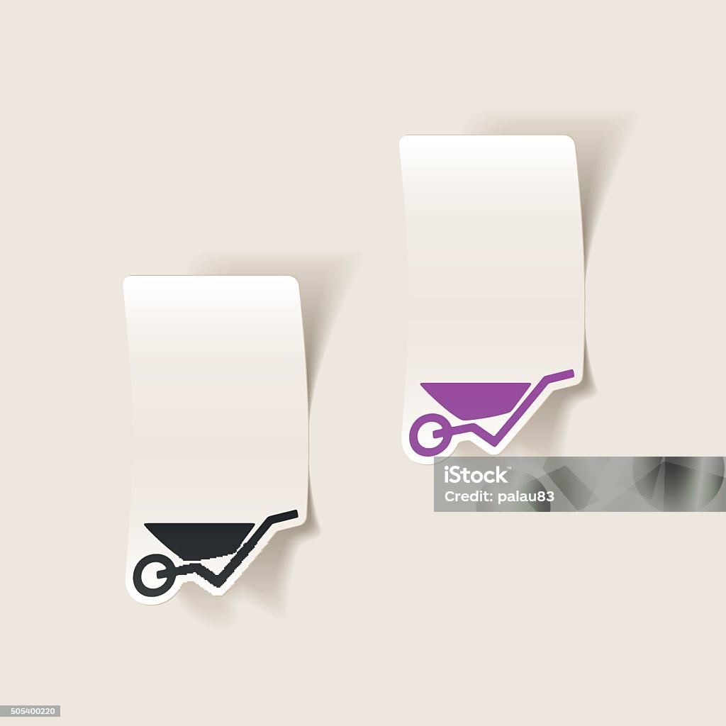 Realistic Design Element Wheelbarrow Stock Illustration Download
