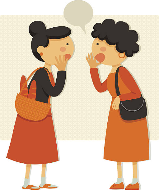 10 Female Friends Talking Serious Stock Illustrations Royalty Free