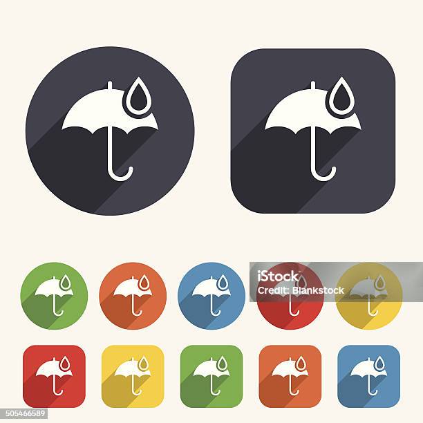Parapluie Signe Icône Symbole De La Goutte Deau Vecteurs Libres De