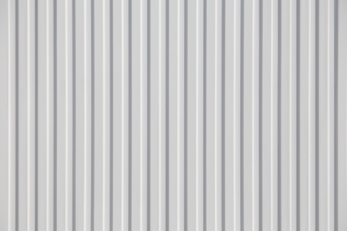 Putih Corrugated Logam Tekstur Permukaan Atau Galvanis Baja Foto Stok