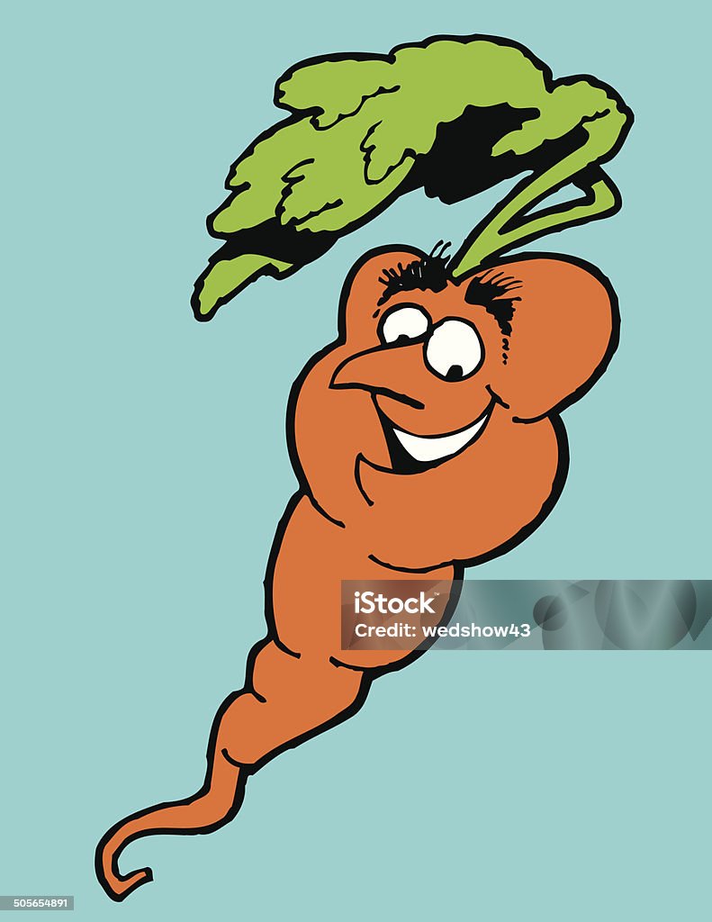 Carrot Vegetable Vector Cartoon Clipart Stock Illustration Download