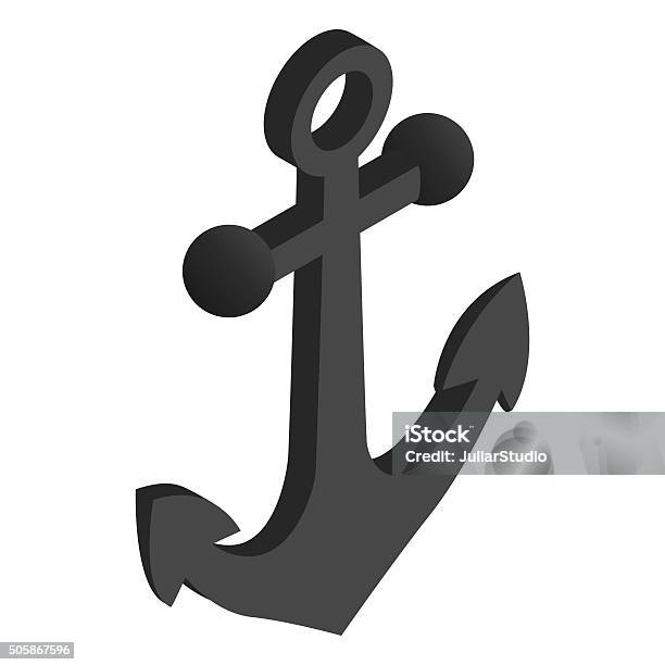 Anchor 제품의 등각투영 3d 아이콘크기 닻에 대한 스톡 벡터 아트 및 기타 이미지 닻 3차원 형태 등측투영법