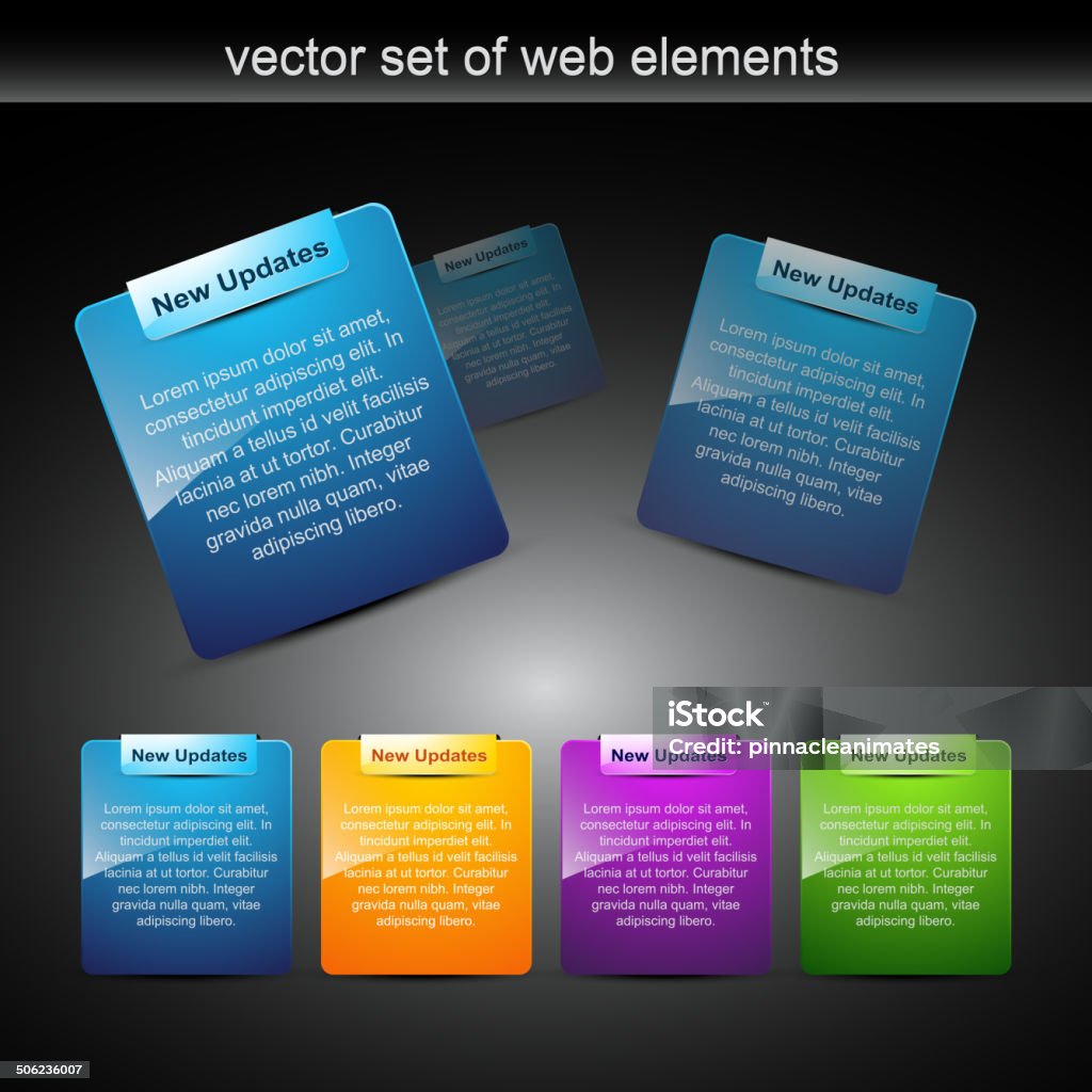 Vector Web Elements For Web Projects向量圖形及更多形狀圖片 形狀 插圖 標籤 Istock
