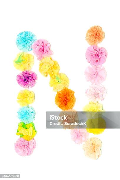 N 알파벳 꽃 만든 종이 Craftwork 0명에 대한 스톡 사진 및 기타 이미지 0명 개념 개념과 주제 Istock