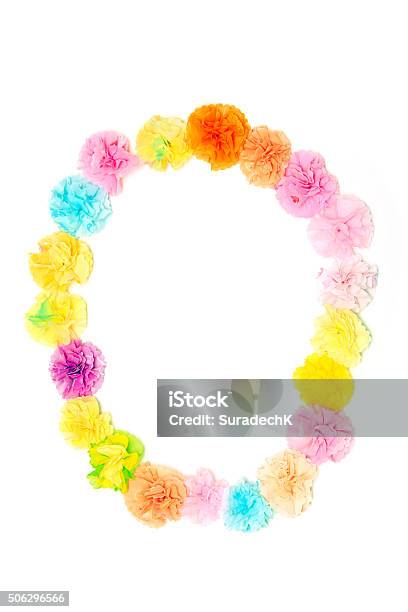 O 알파벳 꽃 만든 종이 Craftwork 0명에 대한 스톡 사진 및 기타 이미지 0명 개념 개념과 주제 Istock