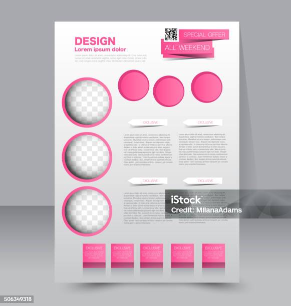 Flyer Template Business Brochure Editable A4 Poster向量圖形及更多伸入圖片 Istock