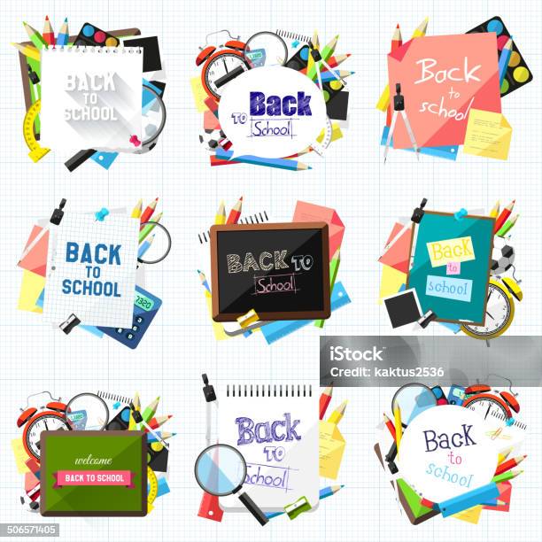 Back To School 배경 0명에 대한 스톡 벡터 아트 및 기타 이미지 0명 각도기 교습 Istock