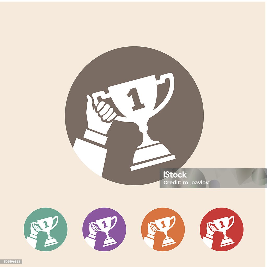 Hand Holding Trophy Stock Illustration Download Image Now