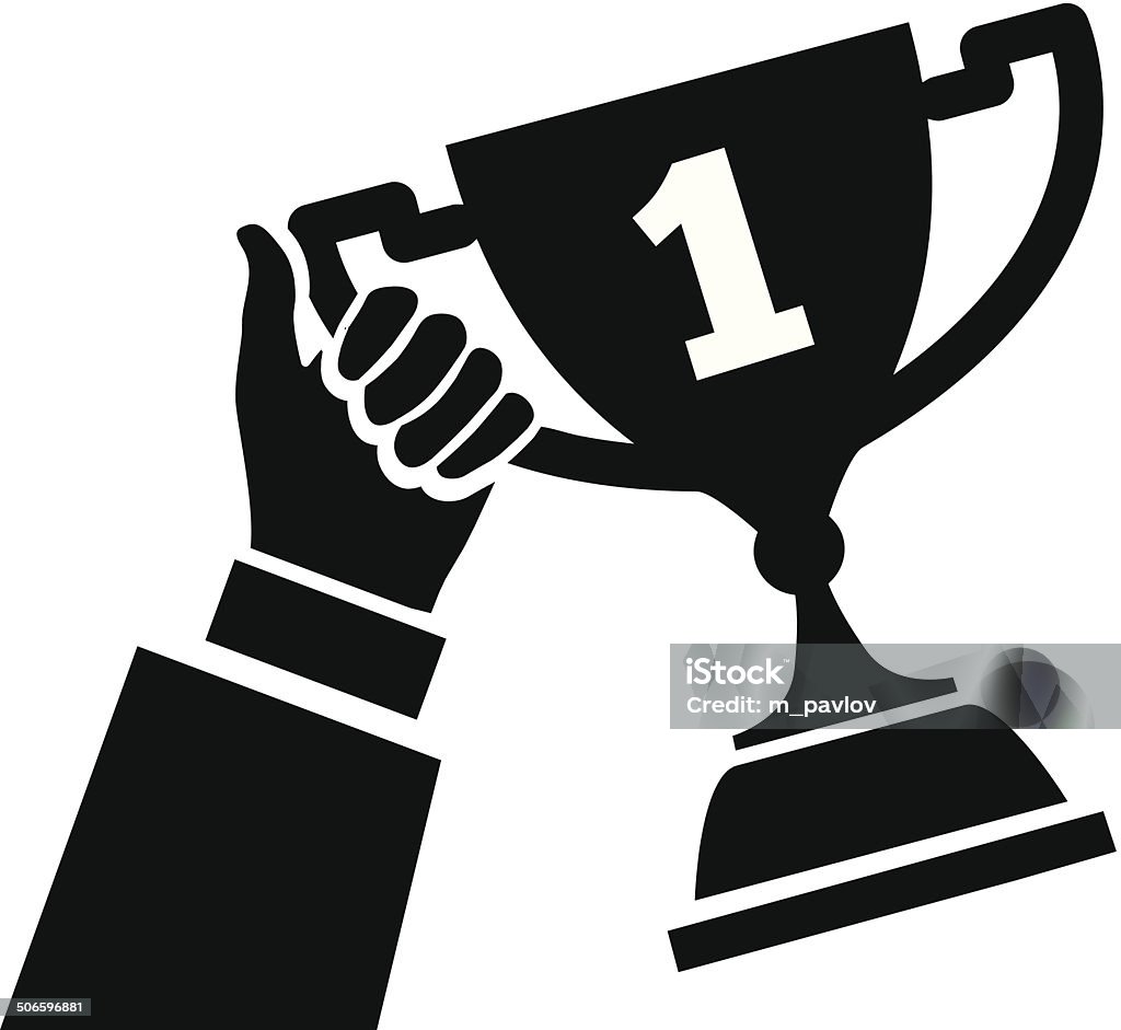 Hand Holding Trophy Stock Illustration Download Image Now