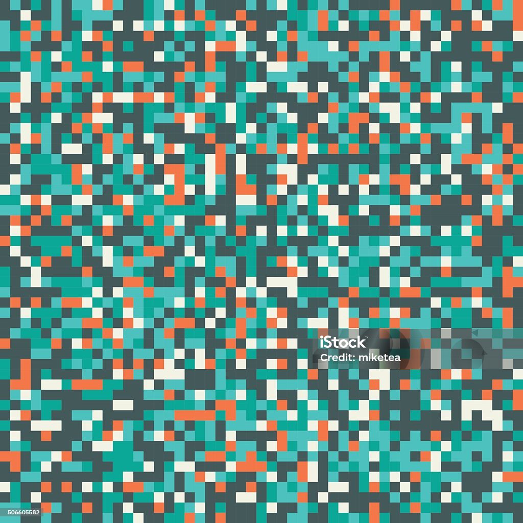 Retro Pixel Art Background Stock Illustration Download Image Now Abstract Arts Culture And