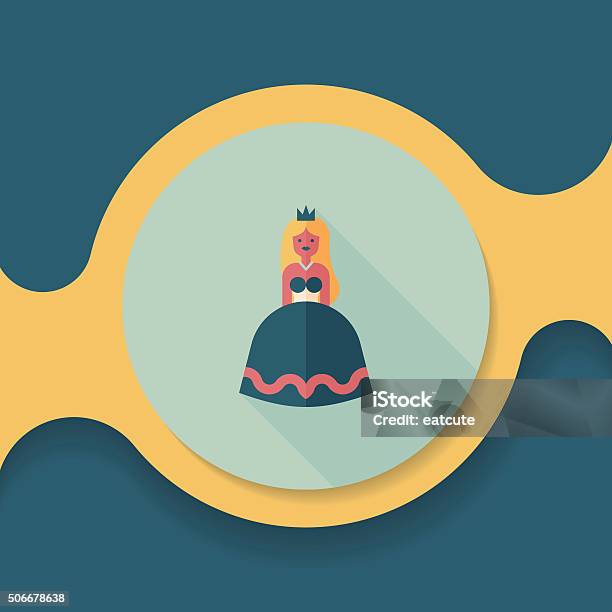 Princess 평편 아이콘크기 긴 Shadow 공주에 대한 스톡 벡터 아트 및 기타 이미지 공주 귀여운 동화 Istock