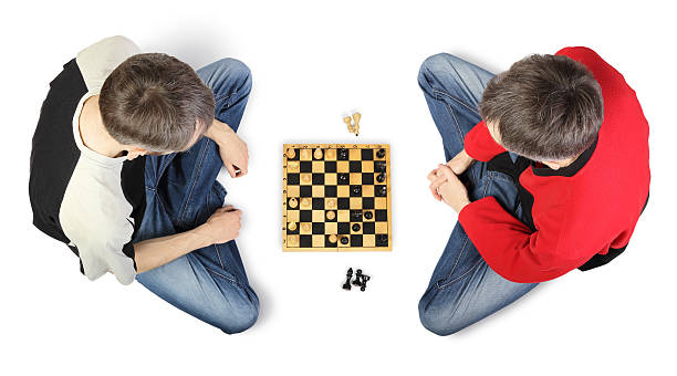 Free Stock Photo of Overhead view of two people playing chess ...