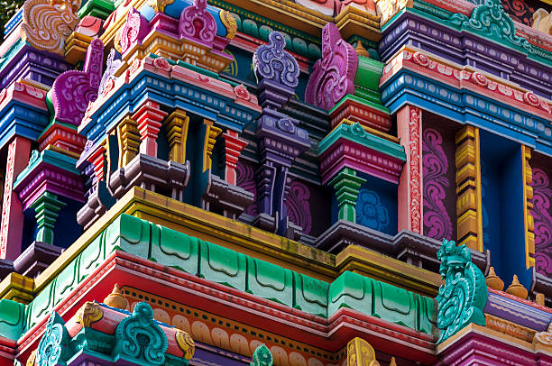 Free picture: The colorful exterior of a Hindu temple in traditional ...