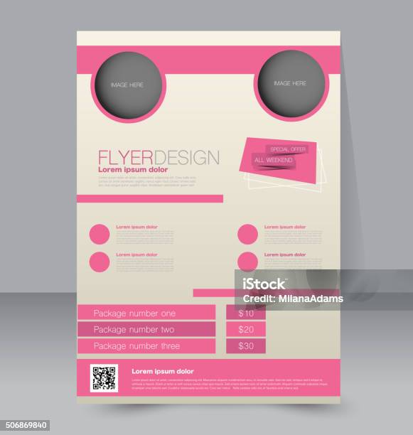 Flyer Template Business Brochure Editable A4 Poster向量圖形及更多伸入圖片 Istock