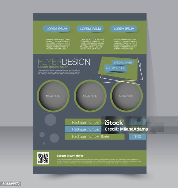 Flyer Template Business Brochure Editable A4 Poster向量圖形及更多伸入圖片 Istock