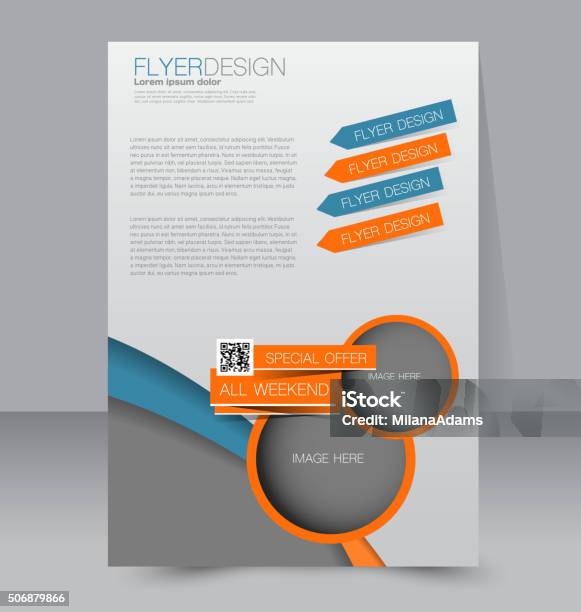Flyer Template Business Brochure Editable A4 Poster向量圖形及更多伸入圖片 Istock