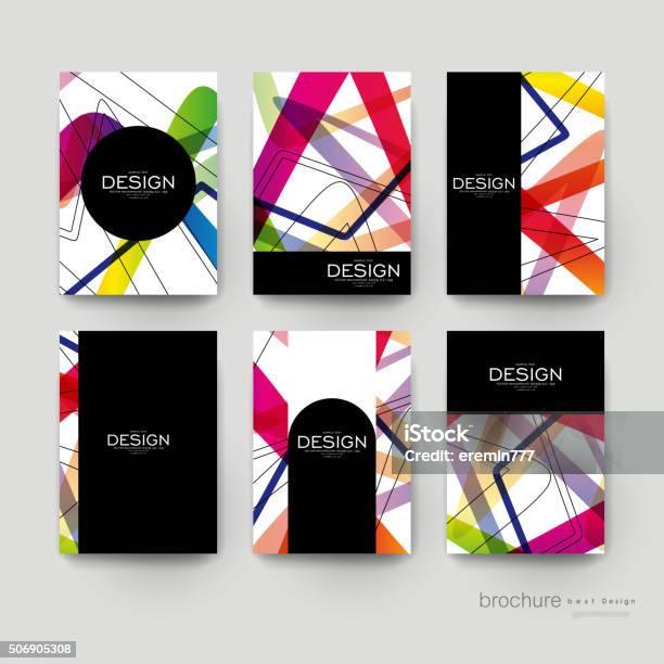 Abstract Background Vector Brochure Template Flyer Layout Stock