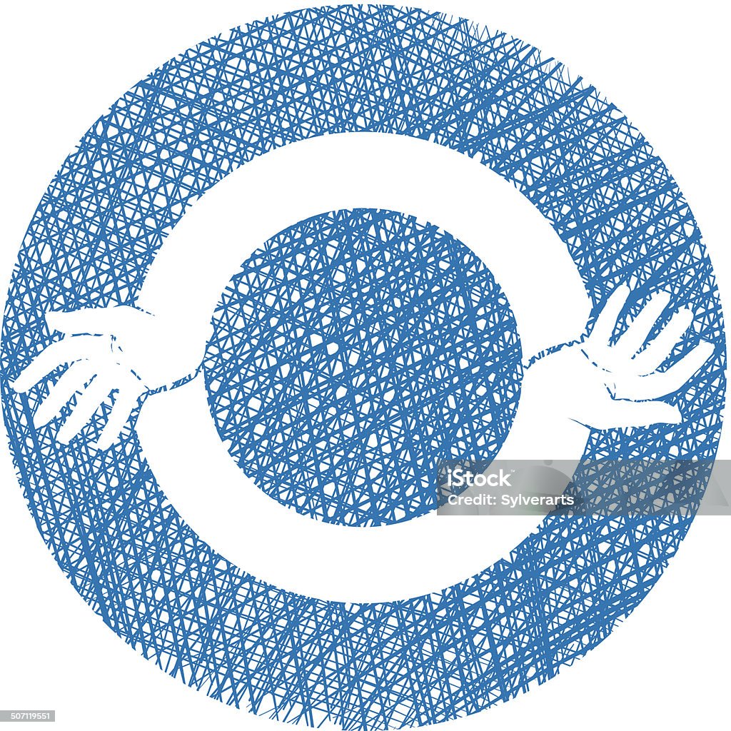 Two Hands Round Abstract Symbol Vector Icon Hand Drawn Stock ... Two Hands Round Abstract Symbol Vector Icon Hand Drawn Stock ...