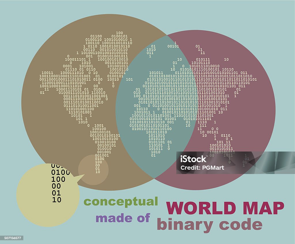 Digital World Map With Binary Code Stock Illustration - Download Image ... Digital World Map With Binary Code Stock Illustration - Download Image ...