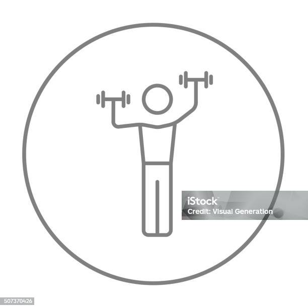 Man 운동 및 스파 제품 라인 아이콘크기 건강관리와 의술에 대한 스톡 벡터 아트 및 기타 이미지 건강관리와 의술 건축물