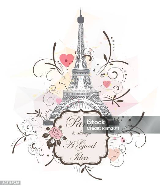 Eiffel Tower 에펠탑에 대한 스톡 벡터 아트 및 기타 이미지 에펠탑 파리 일 드 프랑스 0명 Istock