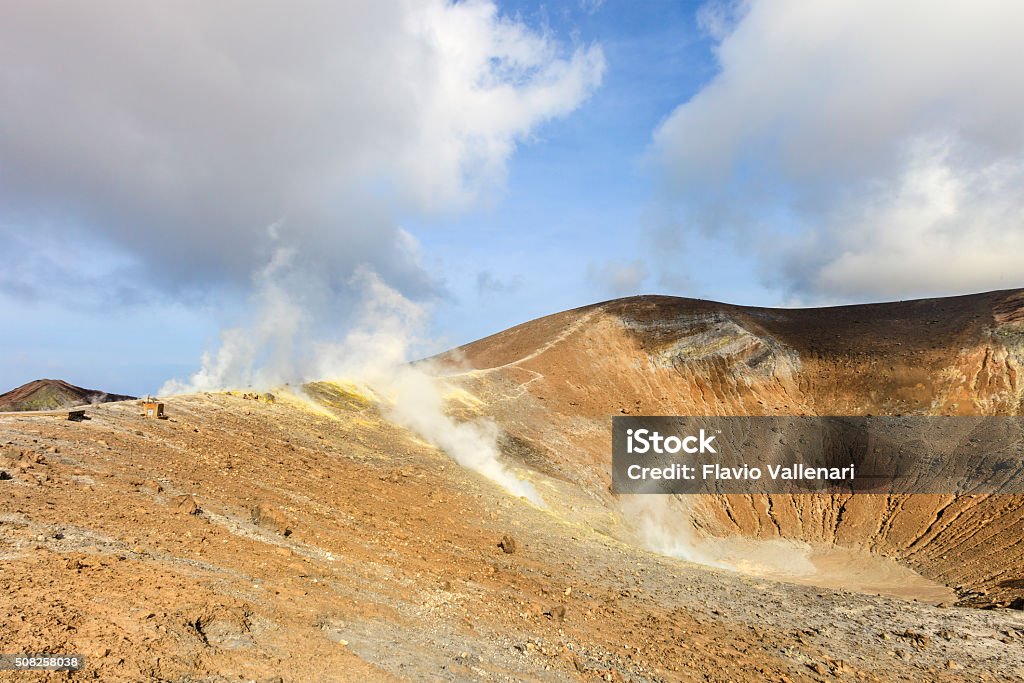 Volcano Great Crater Of The Fossa Aeolian Islands Sicily Stock Photo ... Volcano Great Crater Of The Fossa Aeolian Islands Sicily Stock Photo ...