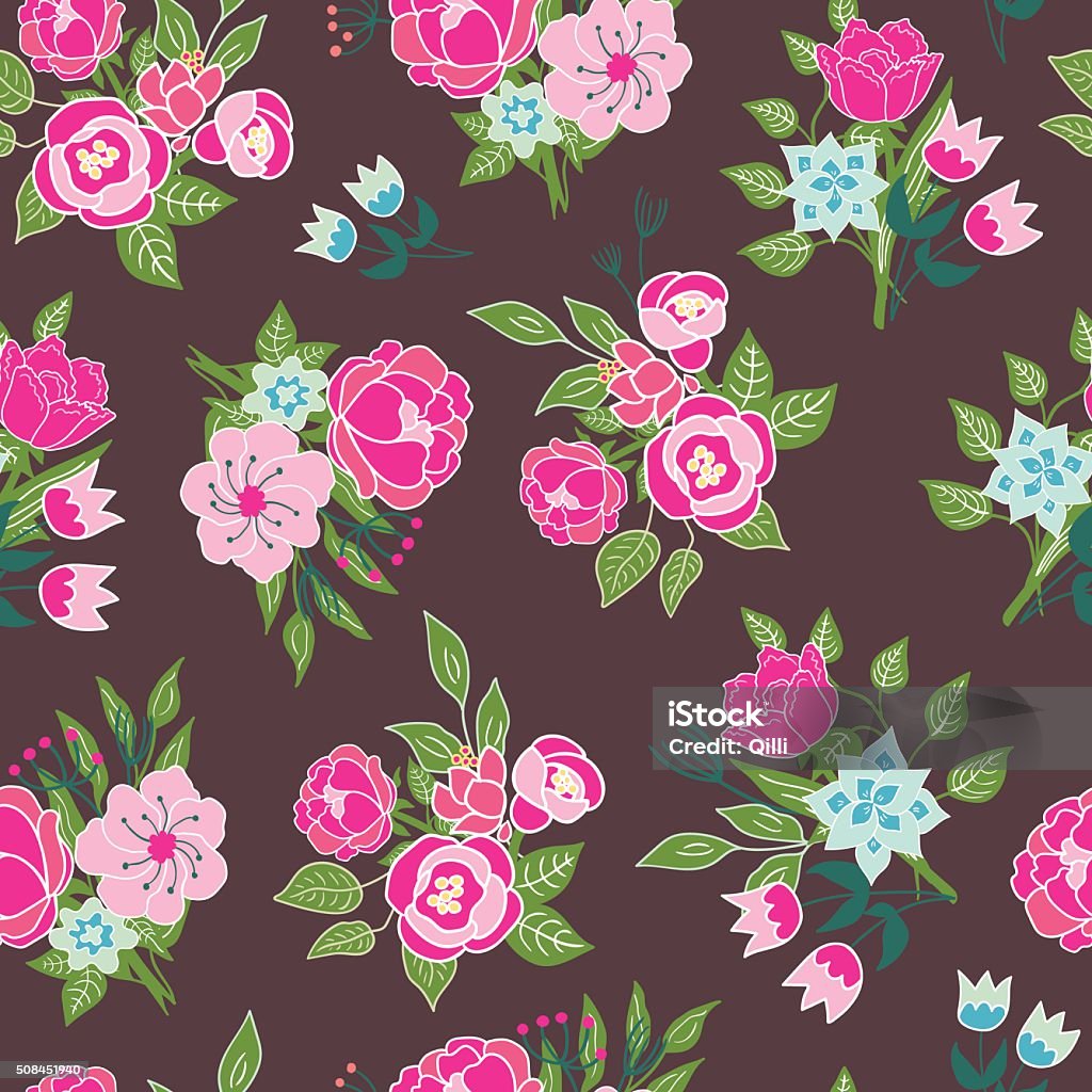 Seamless Floral Pattern Vector Background Stock Illustration Download