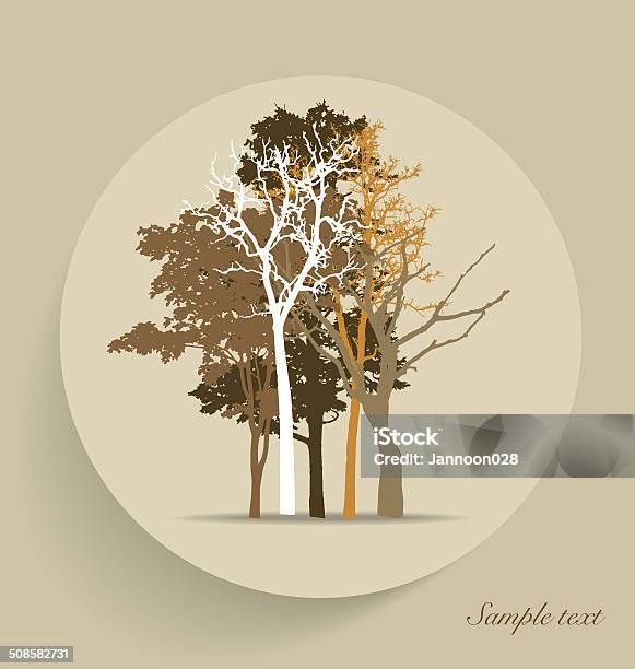 Tree Silhouettes Vector Illustration向量圖形及更多一個物體圖片 一個物體 創作性 夏天 Istock