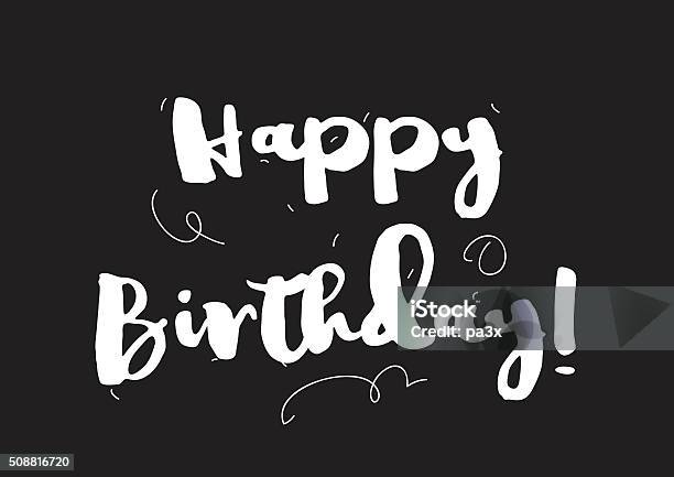 Selamat Ulang Tahun Prasasti Kartu Ucapan Dengan Kaligrafi Desain Yang