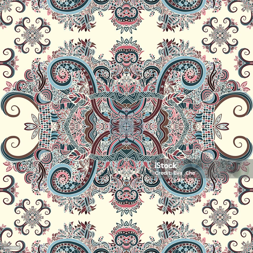 Boho Ornament Texture Oriental Pattern Abstract Floral Plant Natural