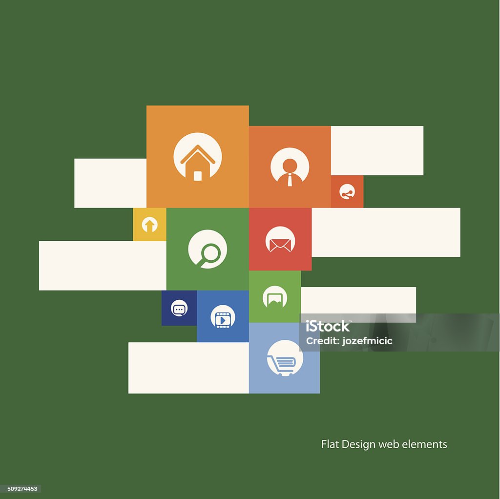 Graphic User Interface Flat Design Vector Stock Illustration Download Image Now Art Museum