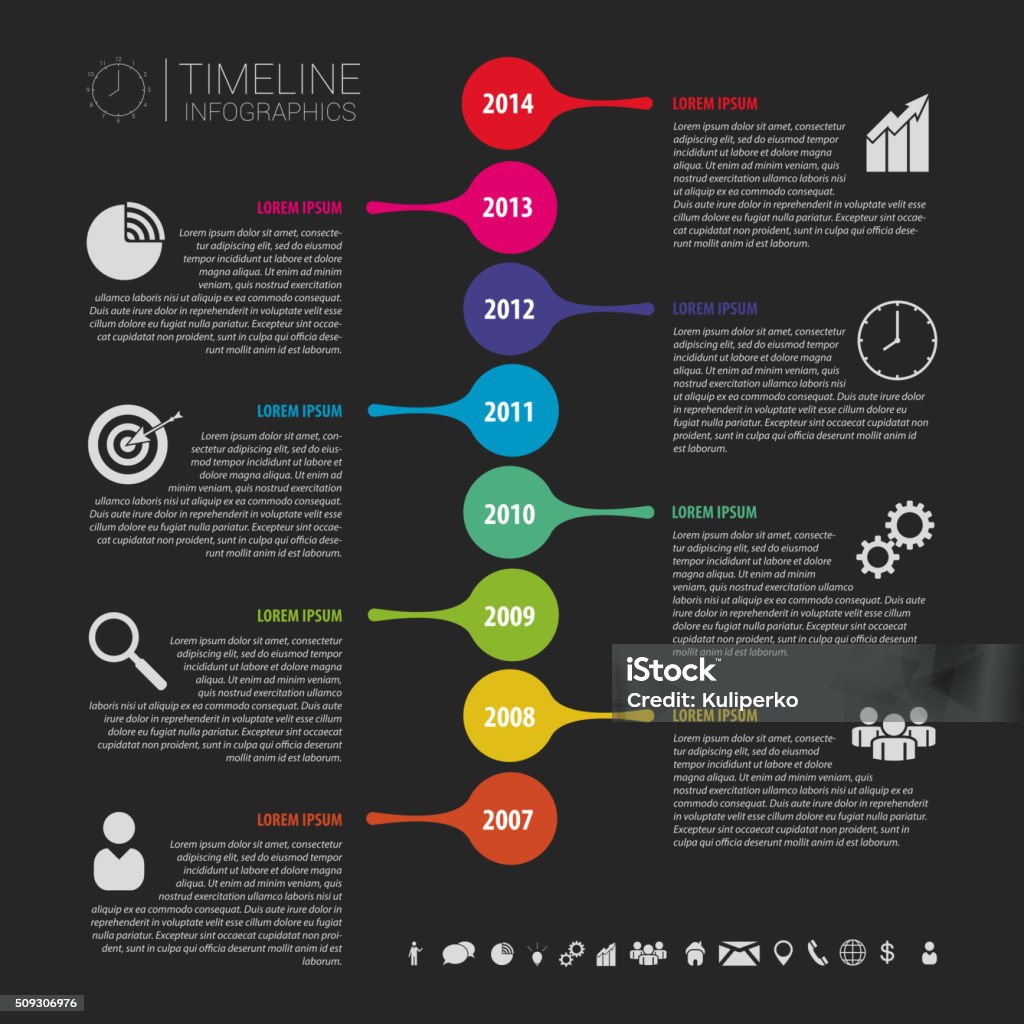 Flat Colorful Abstract Timeline Infographics Vector Stock Illustration ... Flat Colorful Abstract Timeline Infographics Vector Stock Illustration ...