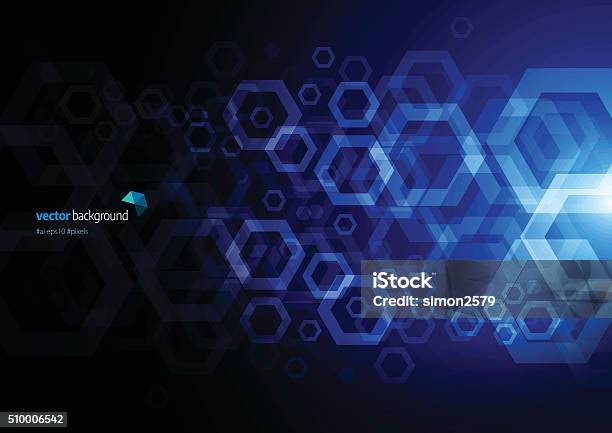 Hexagon Abstract Background向量圖形及更多六角形圖片 六角形 半調色 圓形 Istock