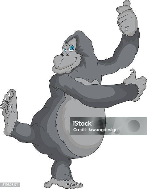 Kartun Gorila Lucu Ilustrasi Stok Unduh Gambar Sekarang Gorila