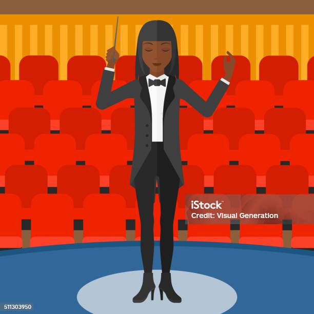 Conductor Directing With Baton向量圖形及更多一個人圖片 一個人 人 人手 Istock