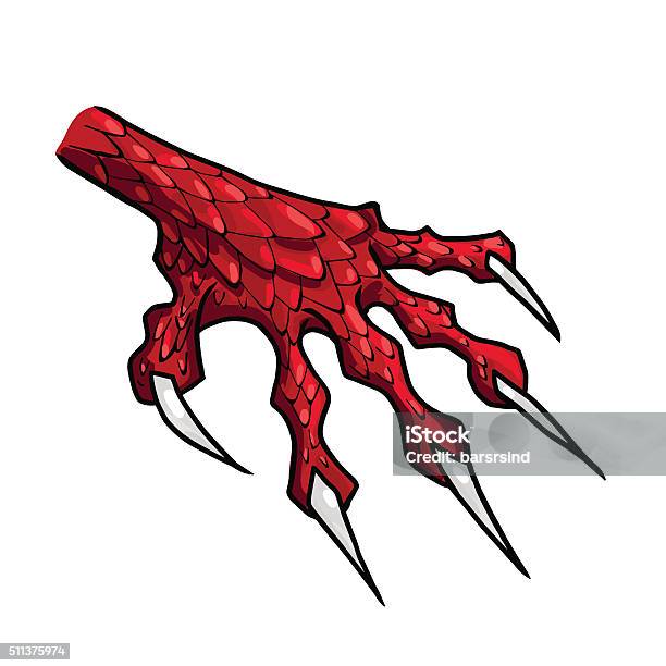 Dragon 또는 몬스터 발 갈고리 발톱에 대한 스톡 벡터 아트 및 기타 이미지 갈고리 발톱 격노한 늑대인간 Istock