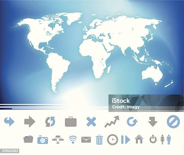 World Map向量圖形及更多世界地圖圖片 世界地圖 側影 全球商務 Istock