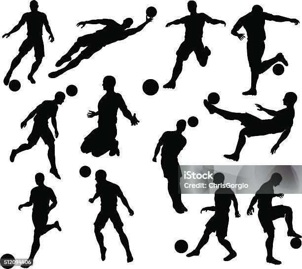 Silhouette De Joueurs De Football Vecteurs Libres De Droits Et Plus D